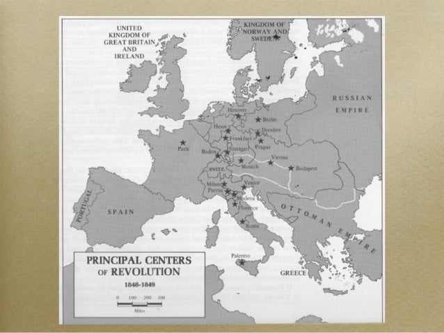 1848 Revolutions Map Of Europe - Map