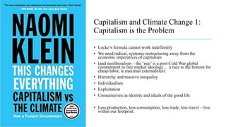 19. Climate Change: Climate change and capitalism | PPTX