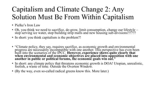 19. Climate Change: Climate change and capitalism | PPTX