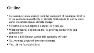 19. Climate Change: Climate change and capitalism | PPTX