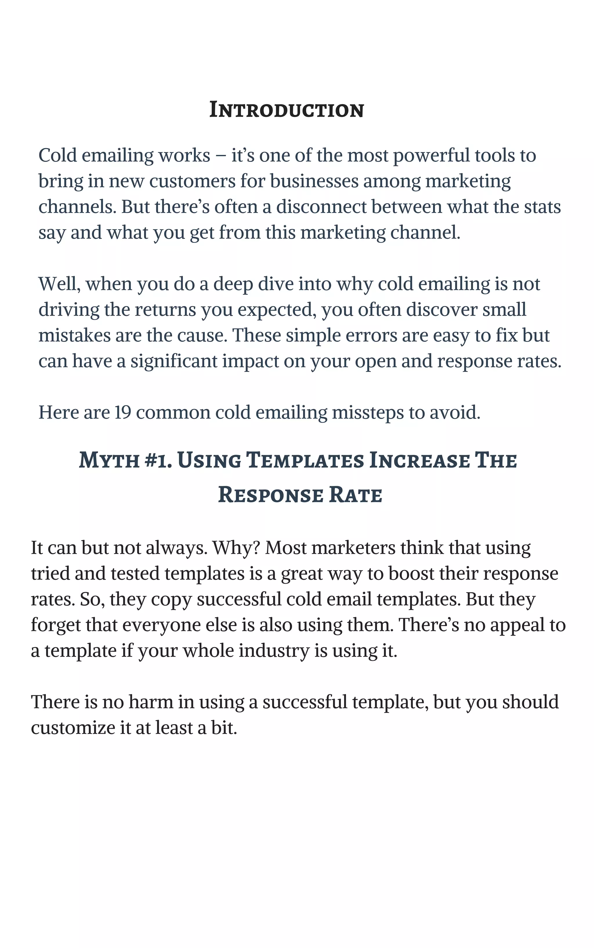 19 Cold Emailing Myths That You Should Never Follow | PDF