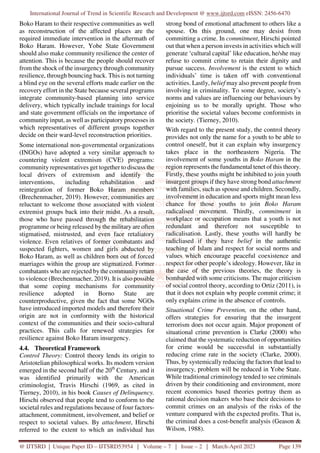 Community Resilience Response to Boko Haram Insurgency in Yobe State | PDF