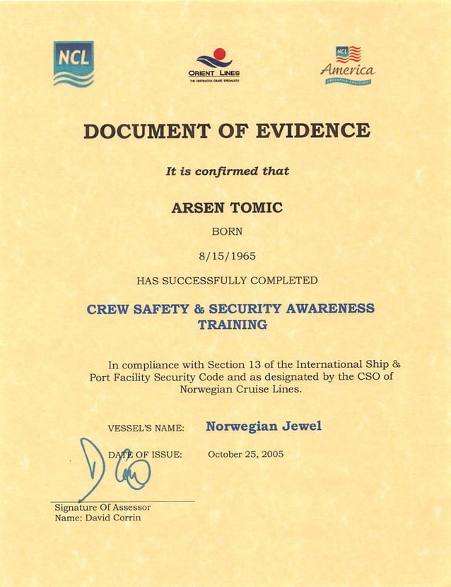 Crew safety and security awareness | PDF