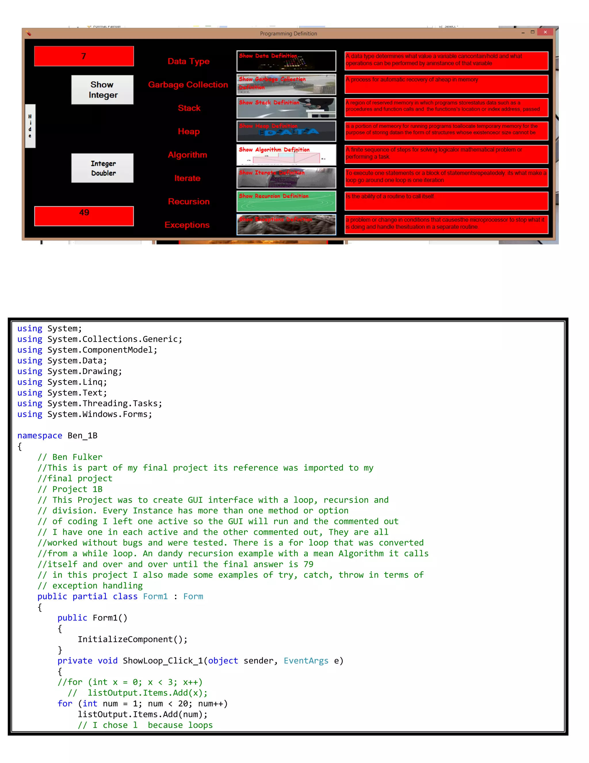 final project for C# | PDF