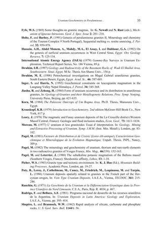 Uranium Geochemistry in Peraluminous Leucogranites of Wadi El-Shallal ...