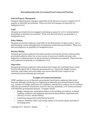 Determining IG and Commercial Functions | PDF