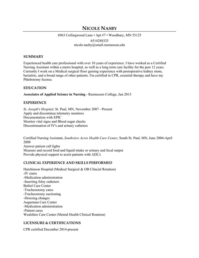 Nikki's Resume | PDF