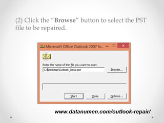 3 Methods to Fix Outlook Error "Unable to display the folder" | PPT ...