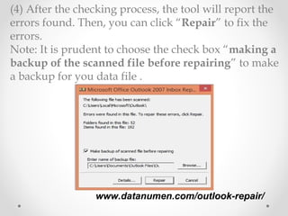 3 Methods to Fix Outlook Error "Unable to display the folder" | PPT | IT and Internet Support ...
