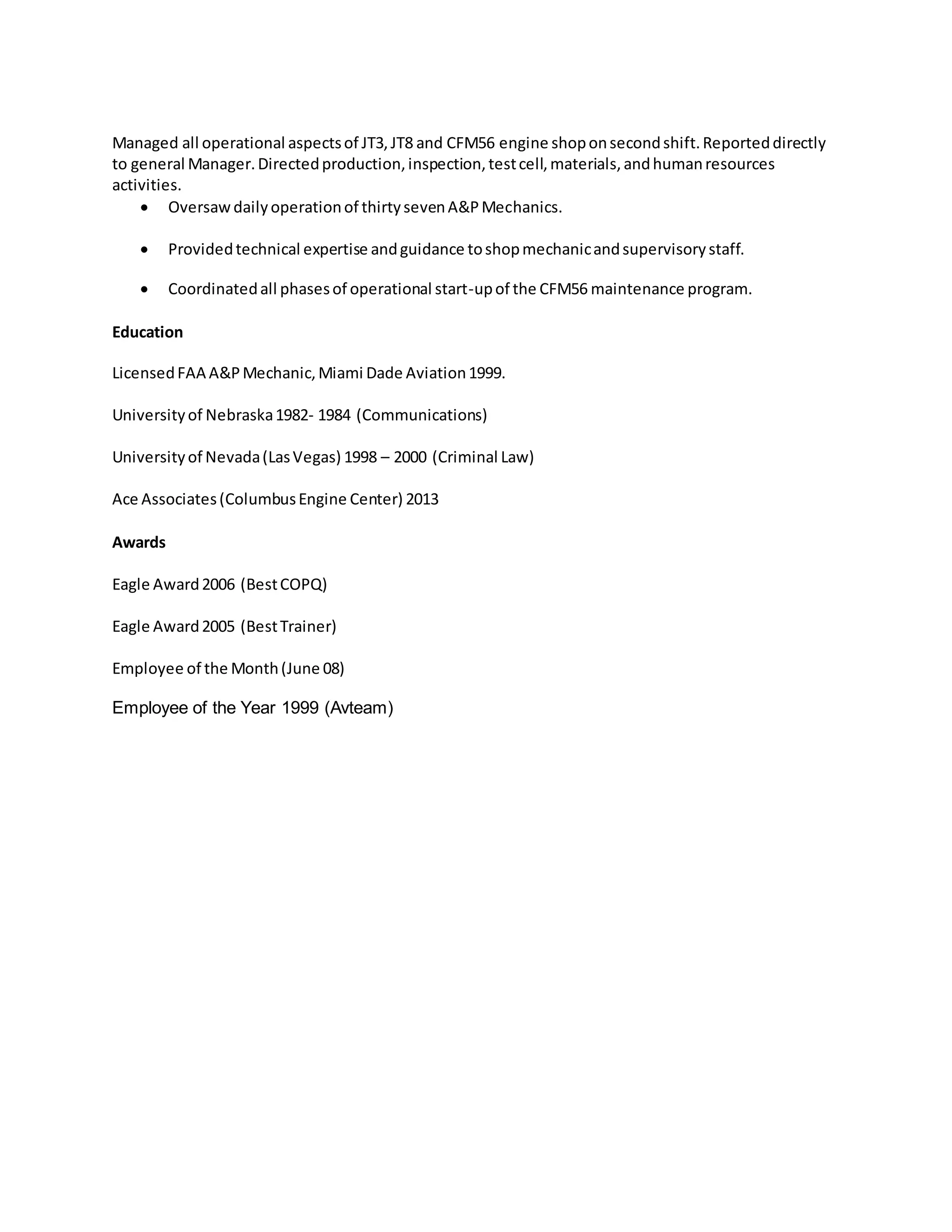 Kevin A Gibson resume | DOCX