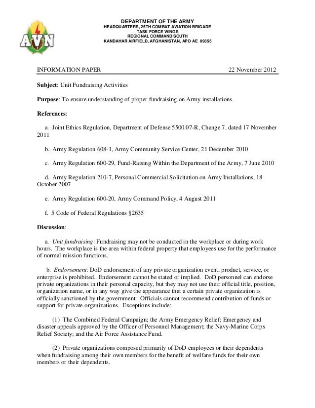 Information Paper Fundraising Afghanistan Information Paper Fundraising Afghanistan