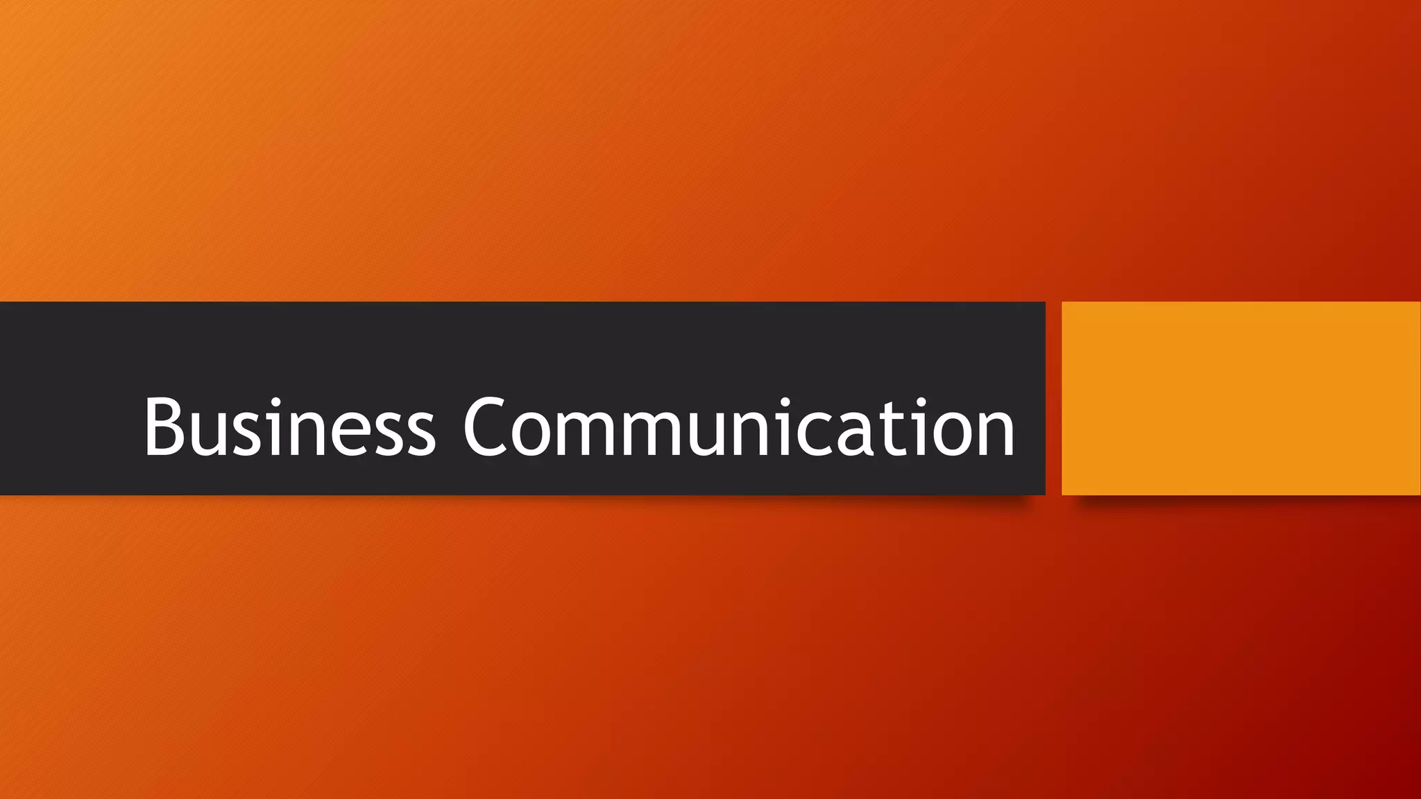 Business Communication | PPT
