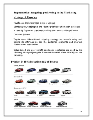 Retail sales project on Toyota | PDF