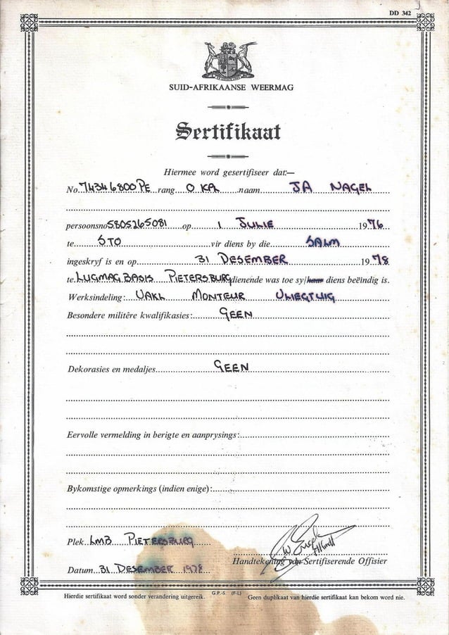 Air Force Certificate | PDF