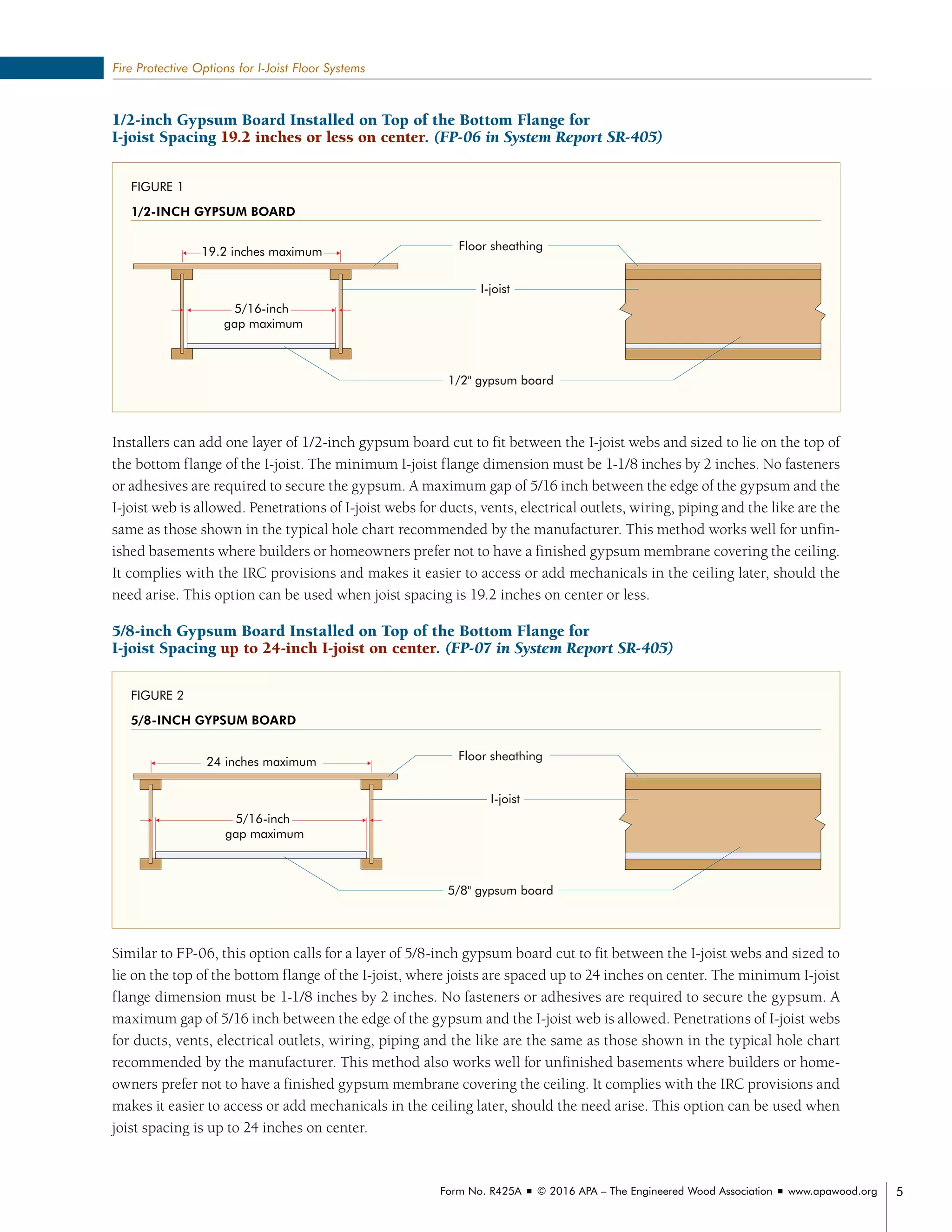APA IRC Fire protection Options -R425 | PDF