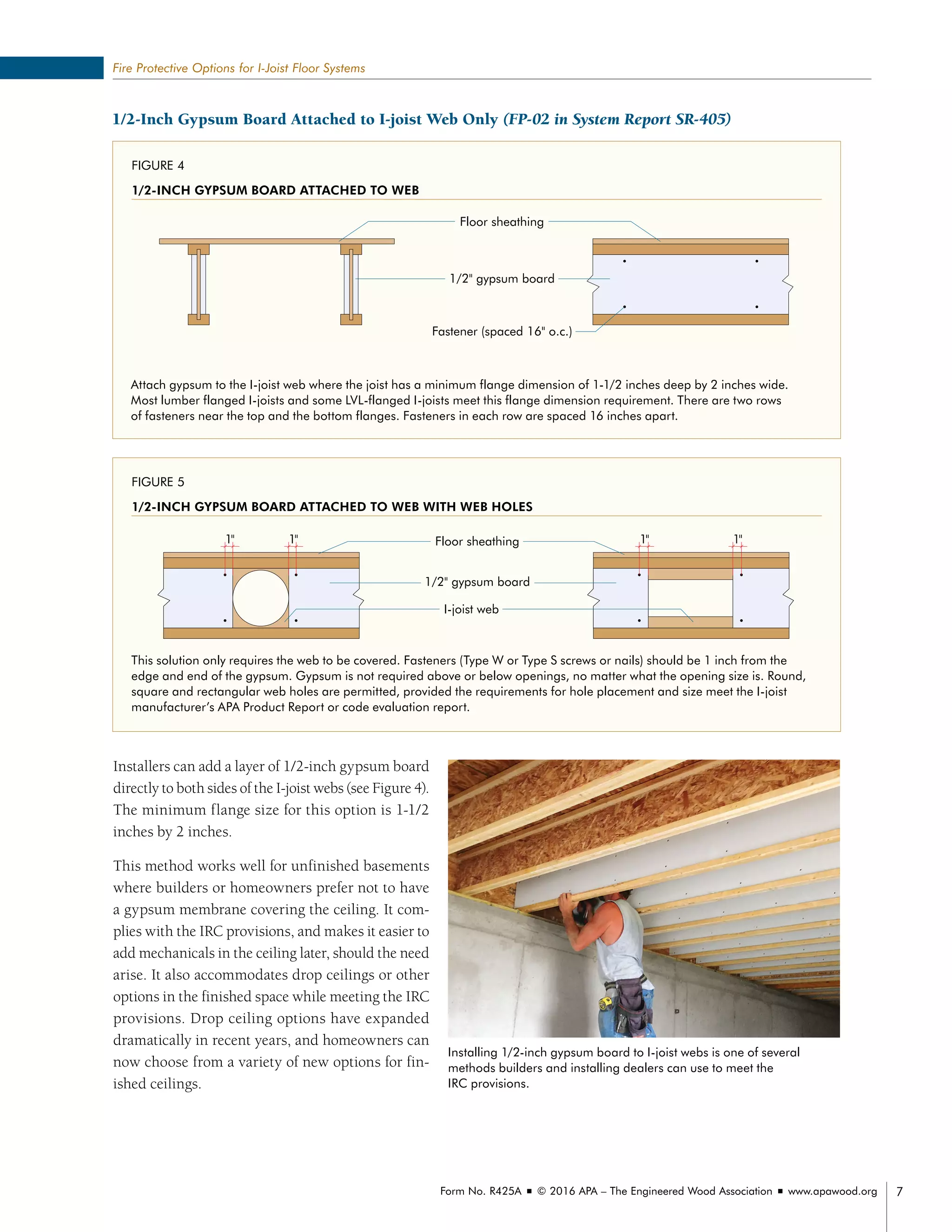 APA IRC Fire protection Options -R425 | PDF