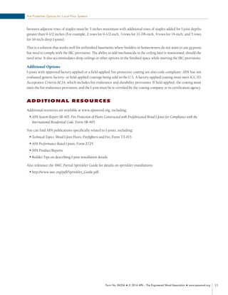 APA IRC Fire protection Options -R425 | PDF