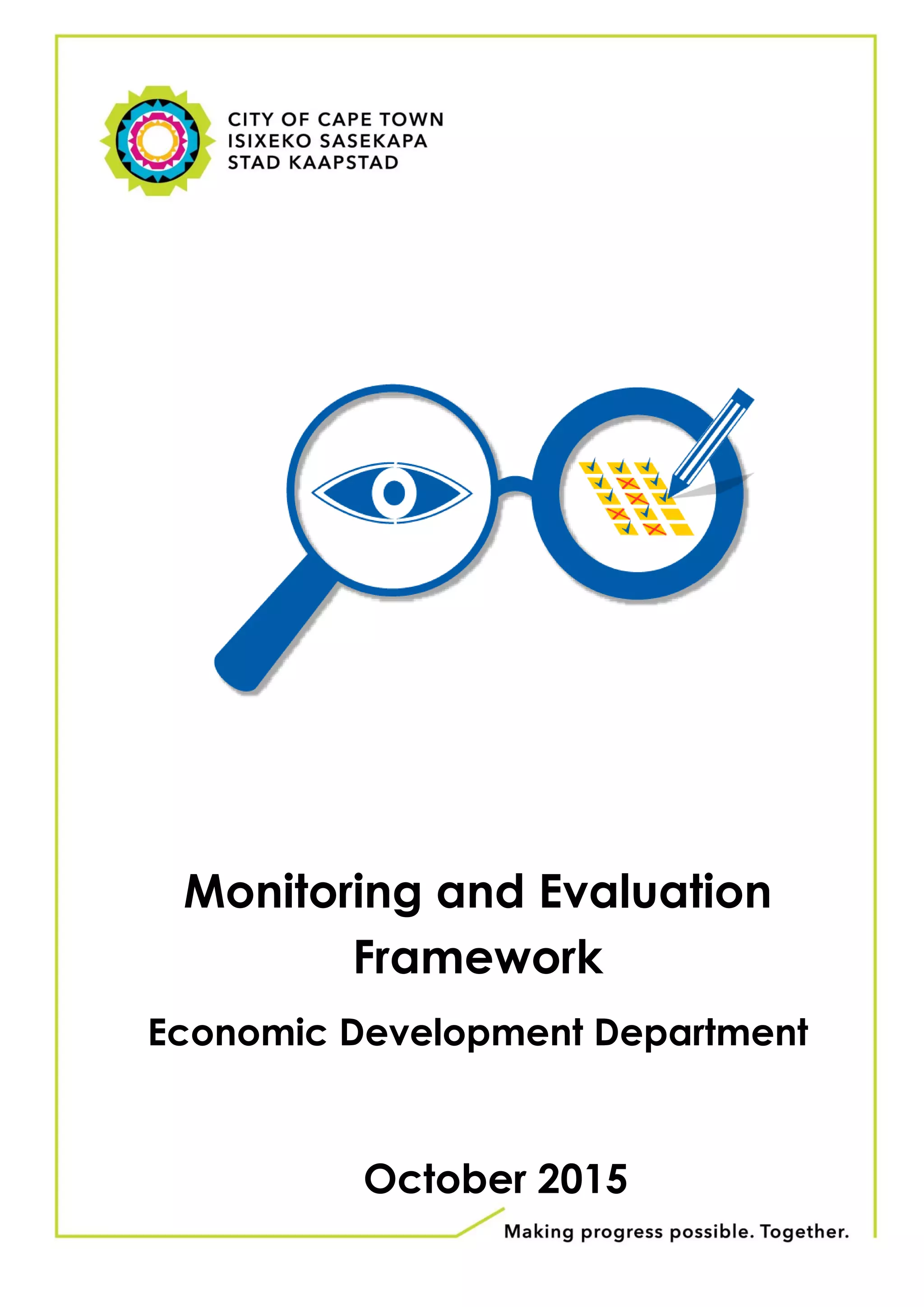 Monitoring and Evaluation Framework | PDF