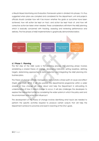 Monitoring and Evaluation Framework | PDF