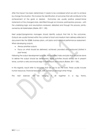 Monitoring and Evaluation Framework | PDF