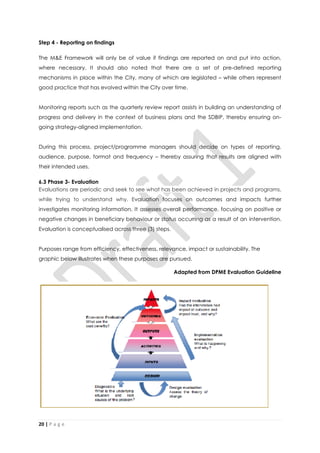 Monitoring and Evaluation Framework | PDF
