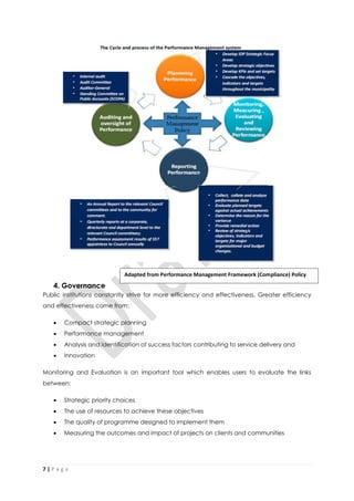Monitoring and Evaluation Framework | PDF