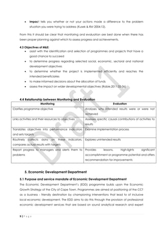 Monitoring and Evaluation Framework | PDF