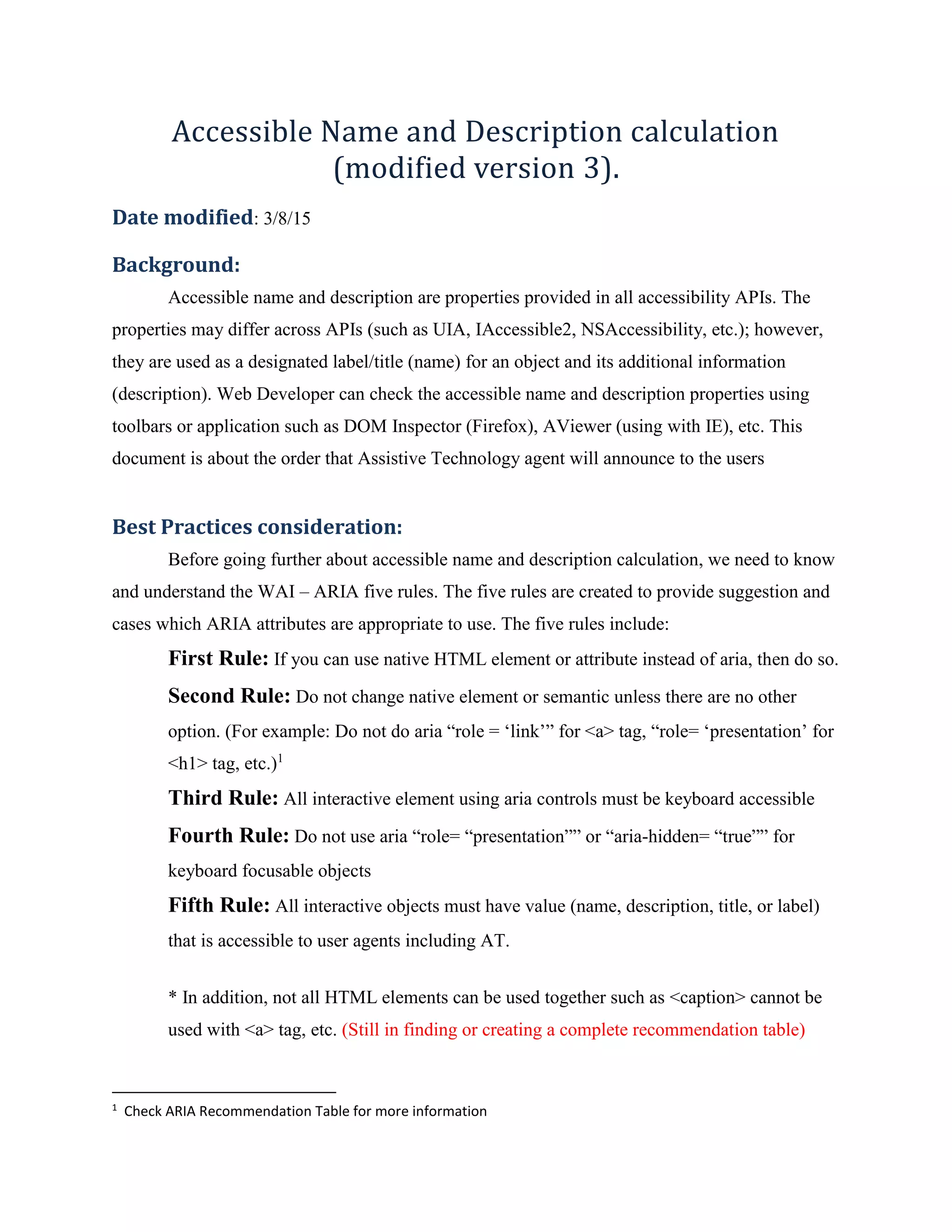 Accessible Name and Description calculation | DOCX