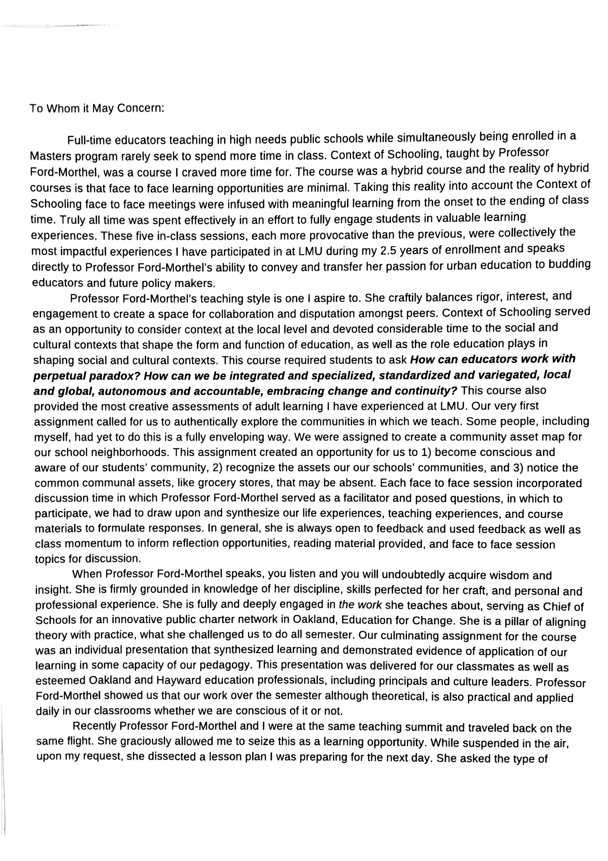 letter of rec | PDF