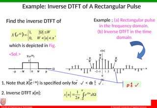 IDTFT - Signals and Systems Slides - Eng | PPTX