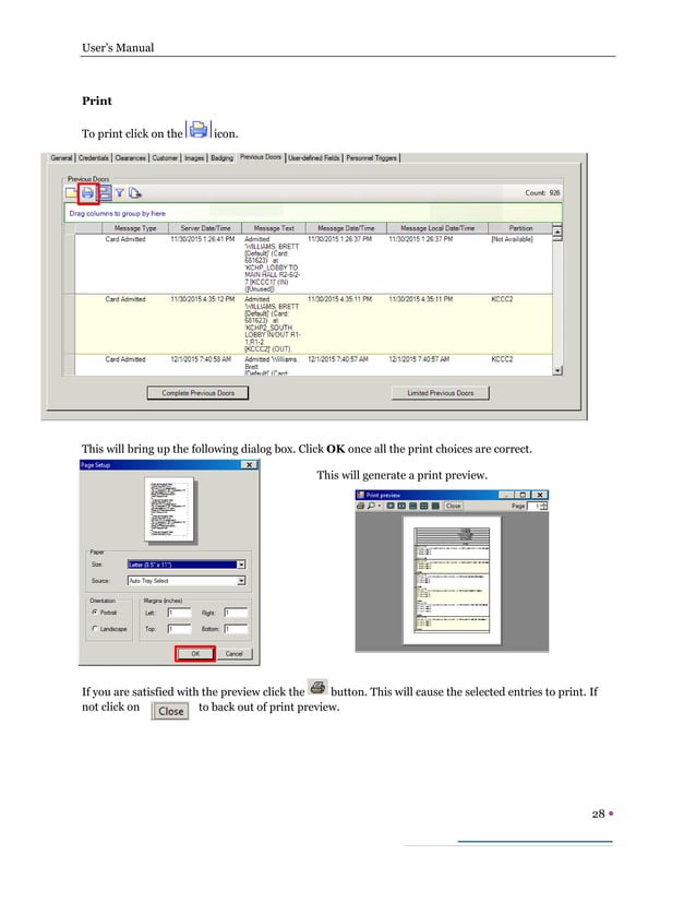 Ccure 9000 Admin user's manual
