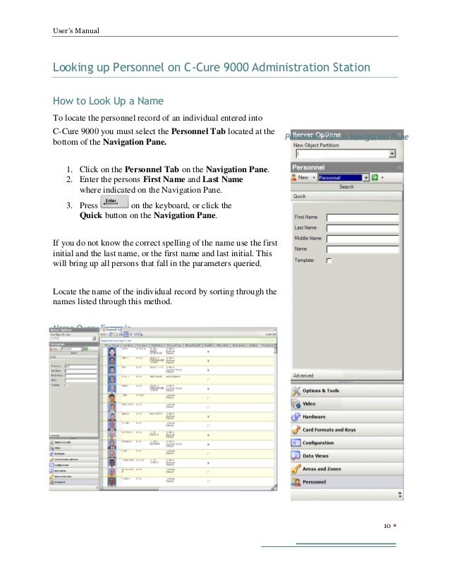 Ccure 9000 Admin Users Manual