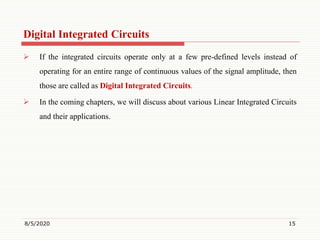 19EEC03 Linear Integrated Circuits and its Applications | PDF