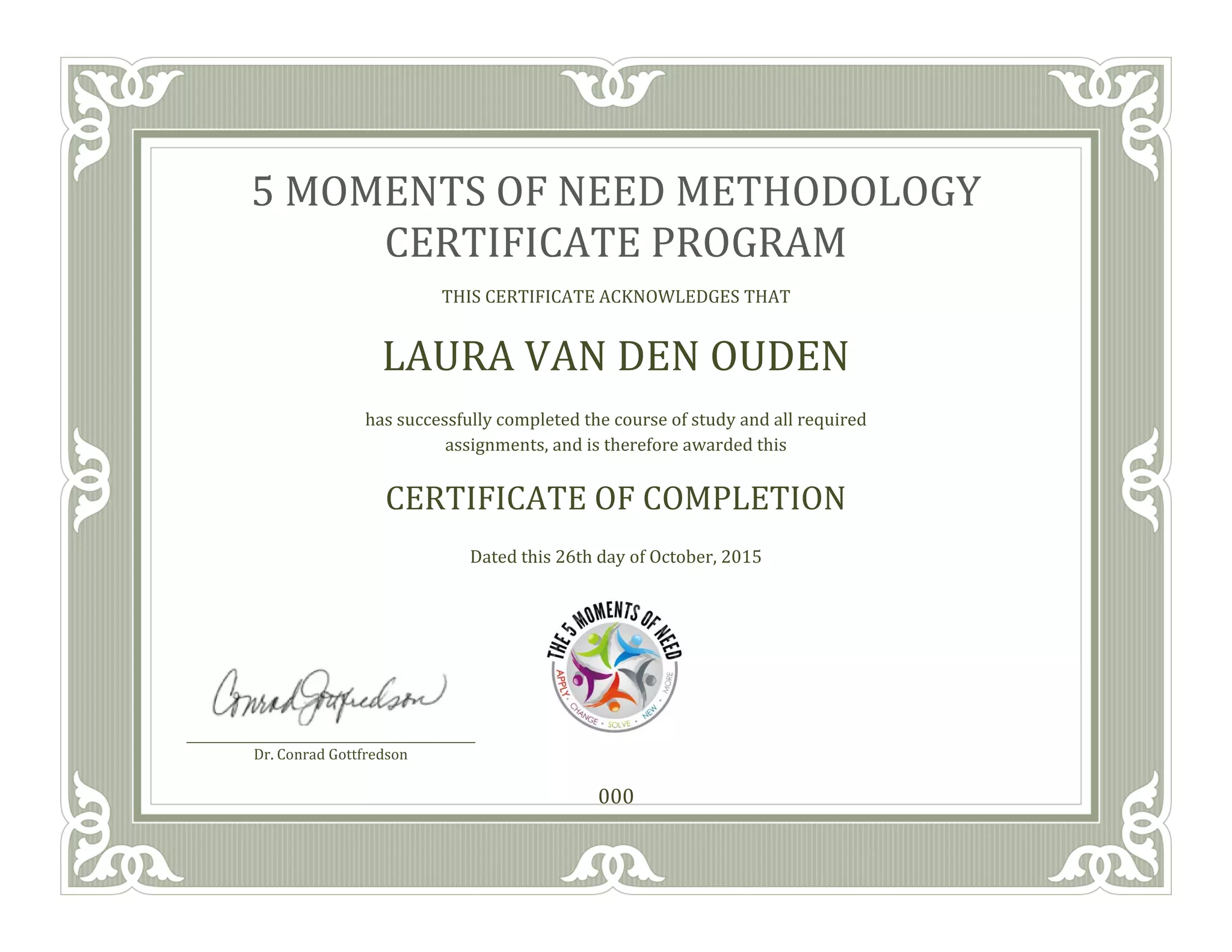 5 MOMENTS OF NEED METHODOLOGY CERTIFICATE PROGRAM | PDF