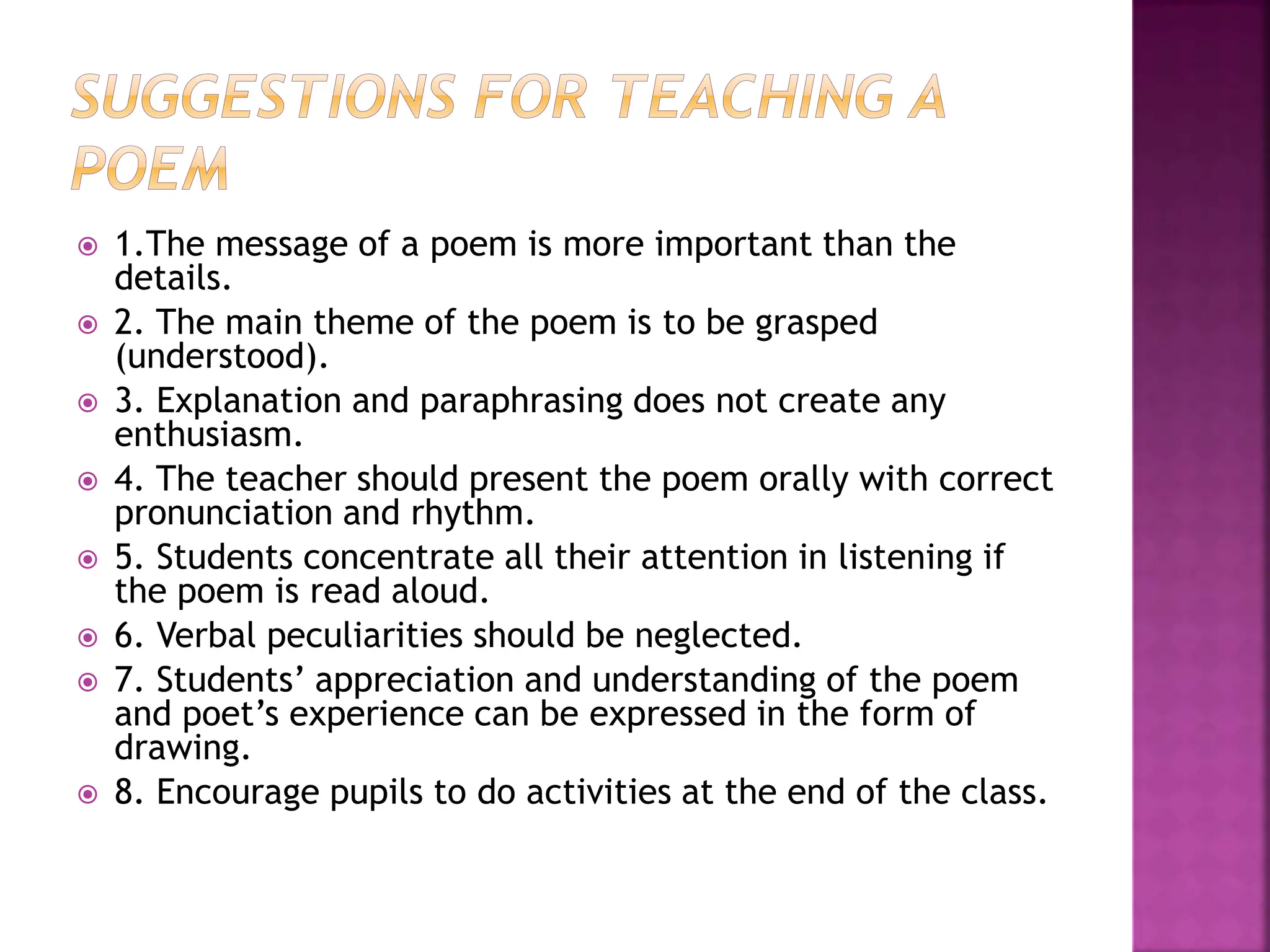 Teaching of poetry and prose at High school.pptx