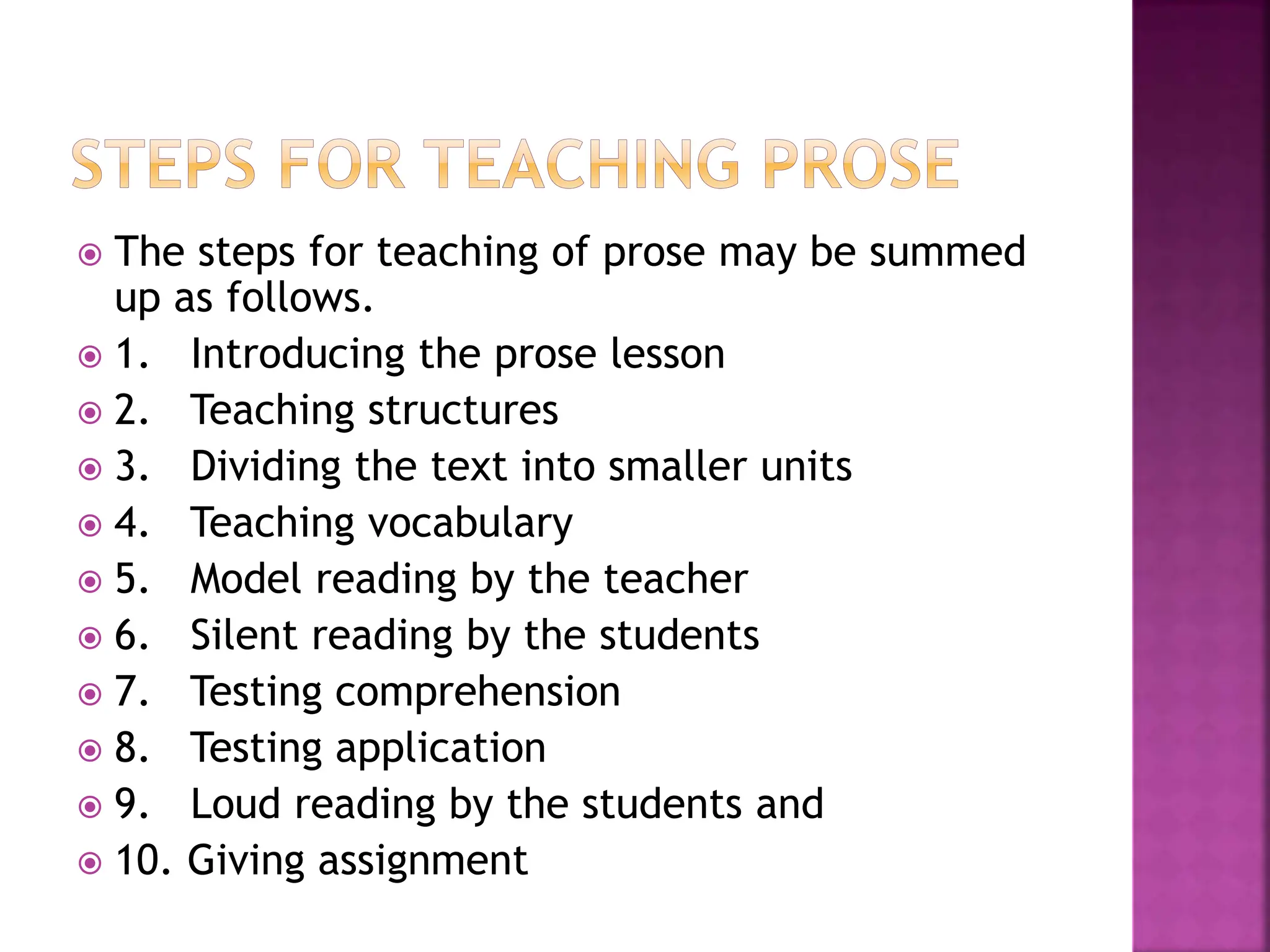Teaching of poetry and prose at High school.pptx