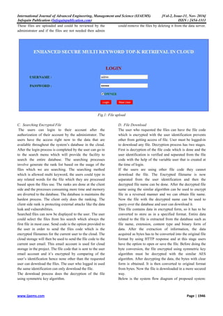 enhanced secure multi keyword top k retrieval in cloud | PDF