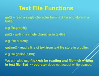 File Handling | PPTX | Programming Languages | Computing