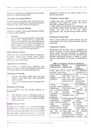 Comparative analysis of authentication and authorization security in distributed system | PDF