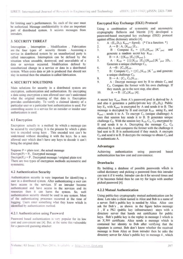 Comparative Analysis Of Authentication And Authorization Security In Distributed System
