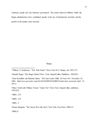 Iran Contra Grad Paper | DOCX