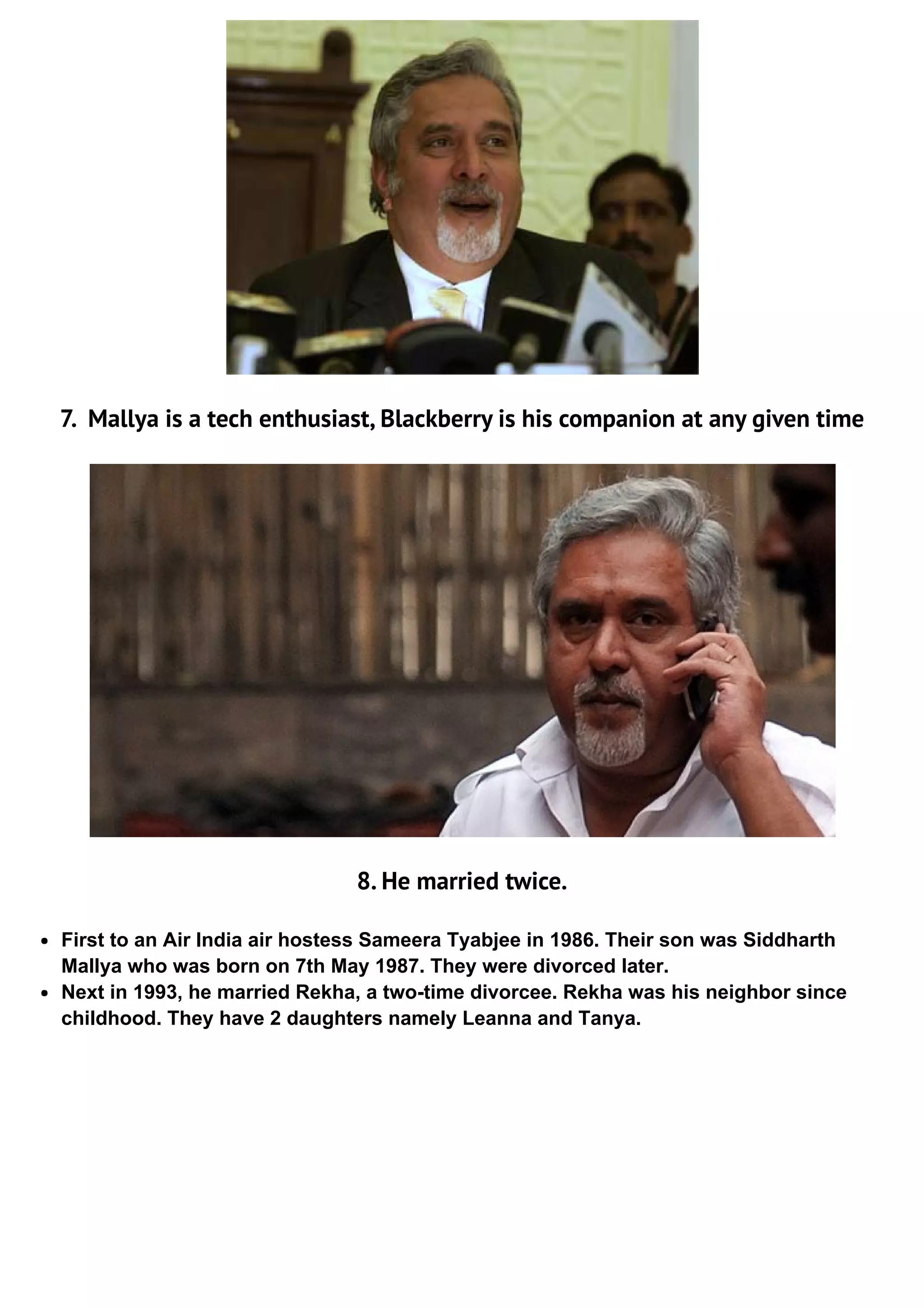 19 facts you didn't know about 'liquor tycoon' vijay mallya ...
