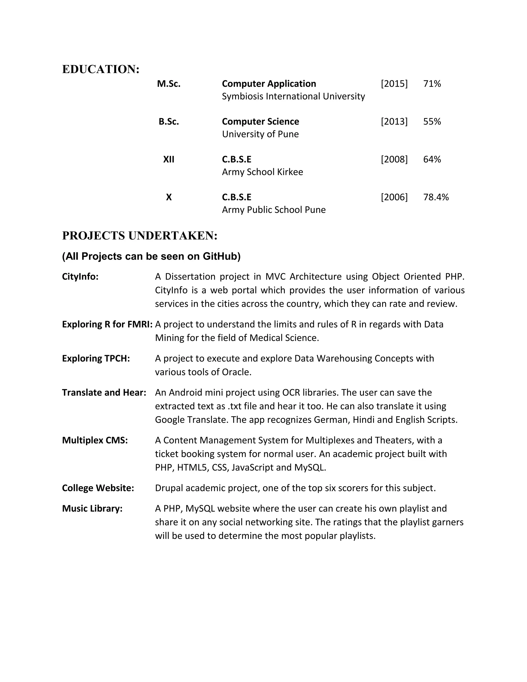 Prachi Tyagi Resume | PDF