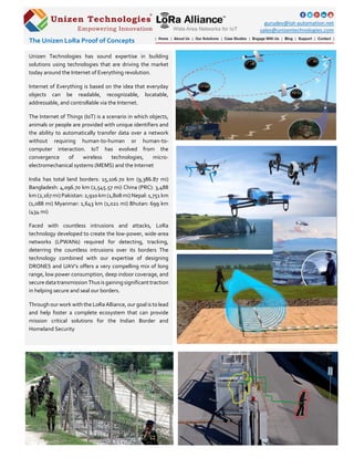 Unizen LORA Flyer | PDF