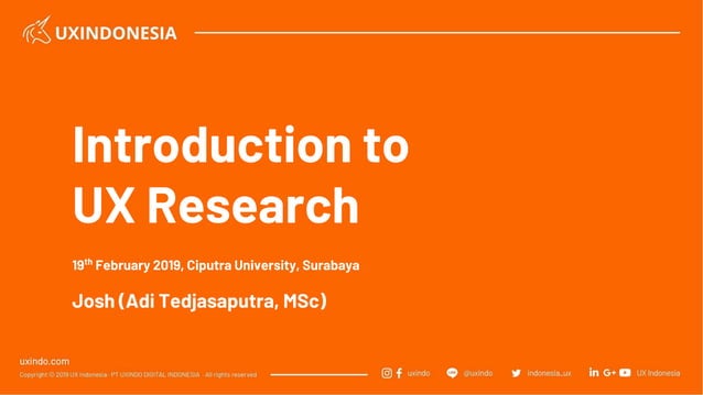 Introduction to UX Research | PDF