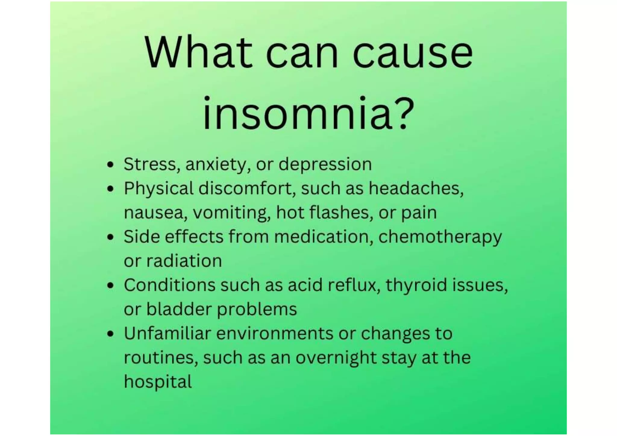 Insomnia in Cancer Patients. | PPTX | Sleep Disorders | Diseases and ...