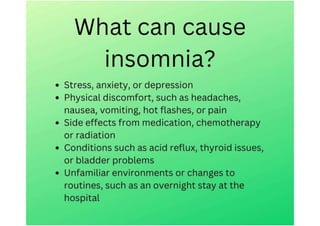 Insomnia in Cancer Patients. | PPTX