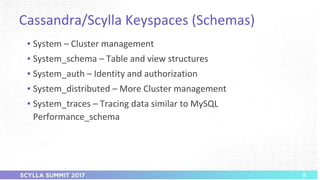 Scylla Summit 2017: How to Run Cassandra/Scylla from a MySQL DBA's Point of View | PPT