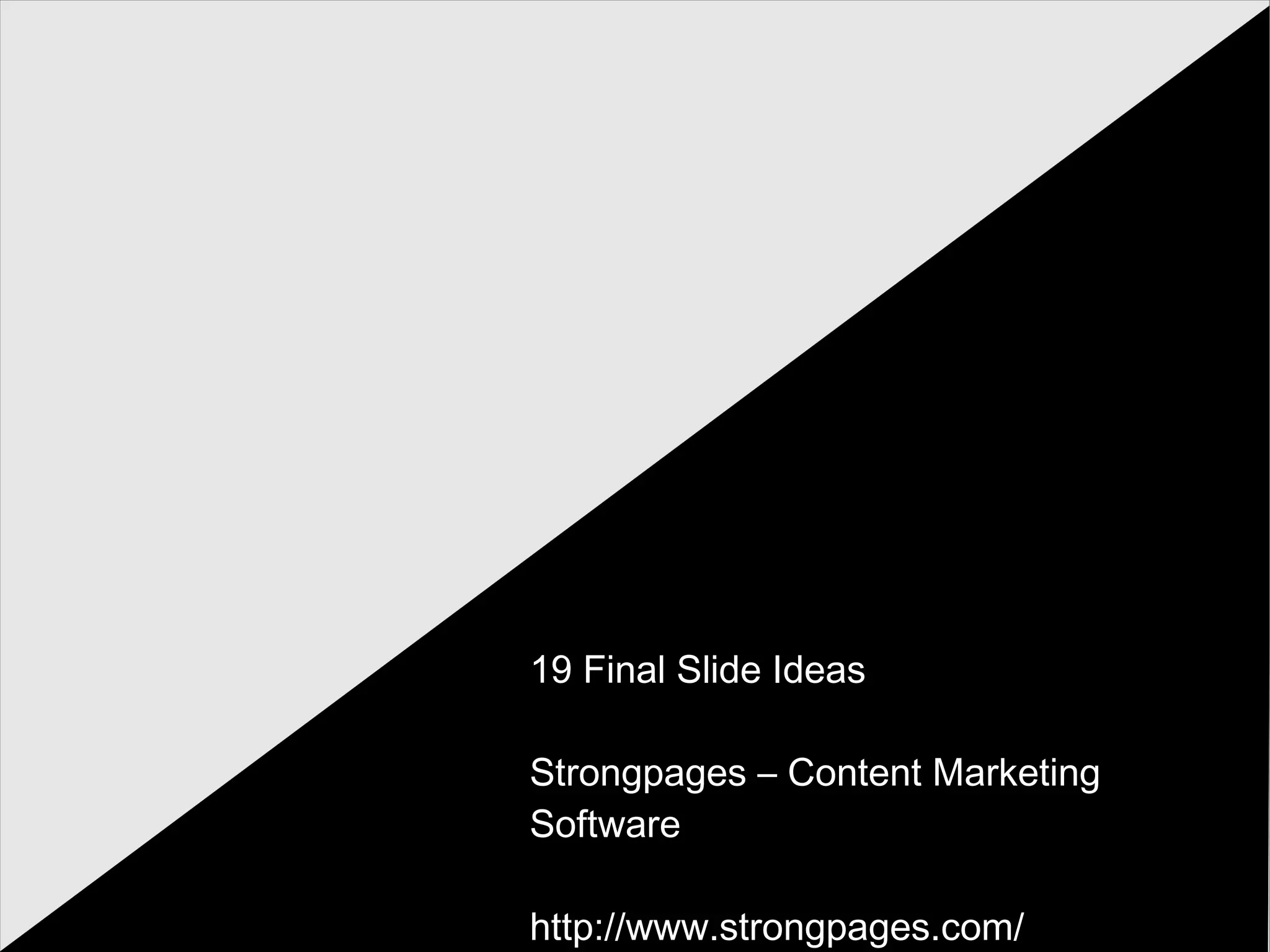 19 Final Slide Ideas for Concluding Your Presentation | ODP