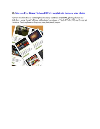 19 free flash photo galleries | DOC | Shareware and Freeware | Computer ...